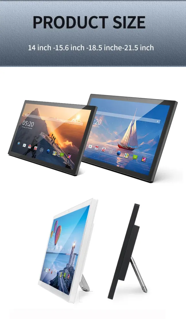 Factory Direct 14inch Full View Screen Tablet PC OEM WiFi 4G NFC Android 13 Poe Supply New Rockchip Processed for Business