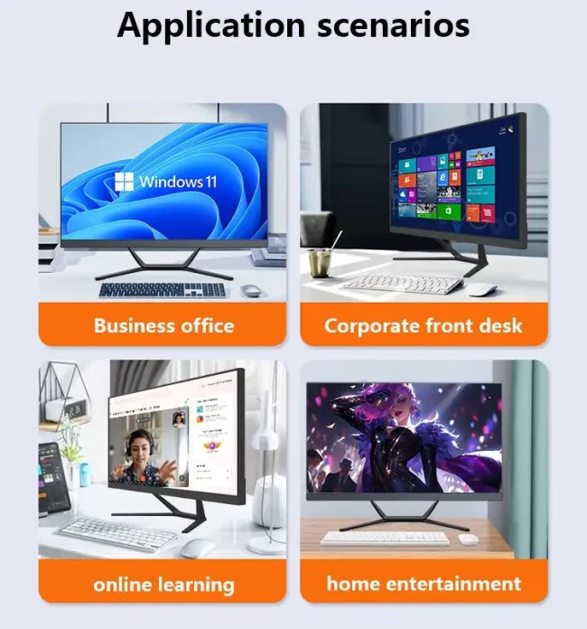2025 Brand New 24inch Core 11th I9 Gamer All in One Gaming PC Computers Laptops Desktop Computer All in One Monitor for Office