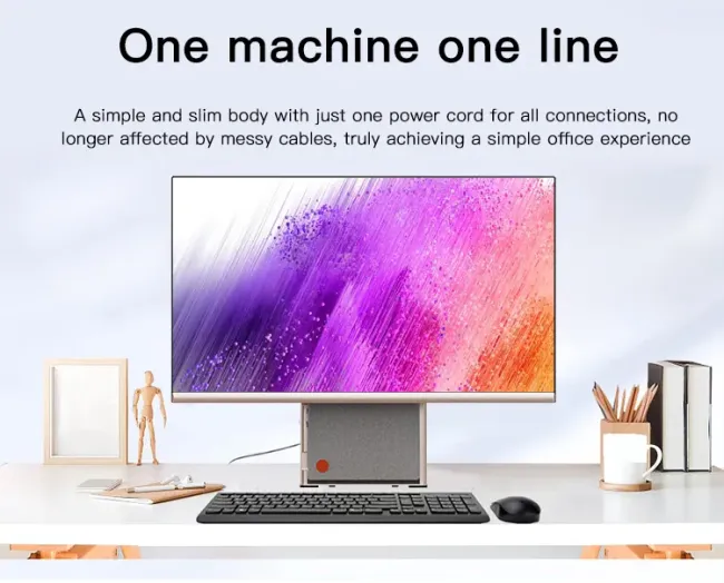 OEM All in One Desktop PC 23.8/27 Inch New Design Monoblock with Core I7/I9 16GB DDR4 RAM 512GB SSD IPS All in One