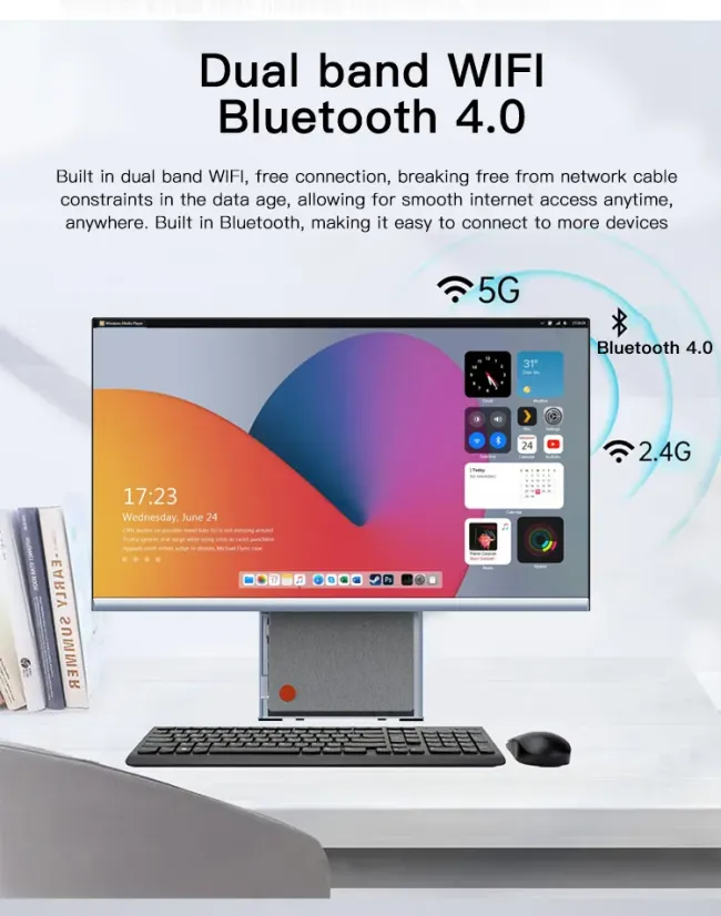OEM All in One Desktop PC 23.8/27 Inch New Design Monoblock with Core I7/I9 16GB DDR4 RAM 512GB SSD IPS All in One
