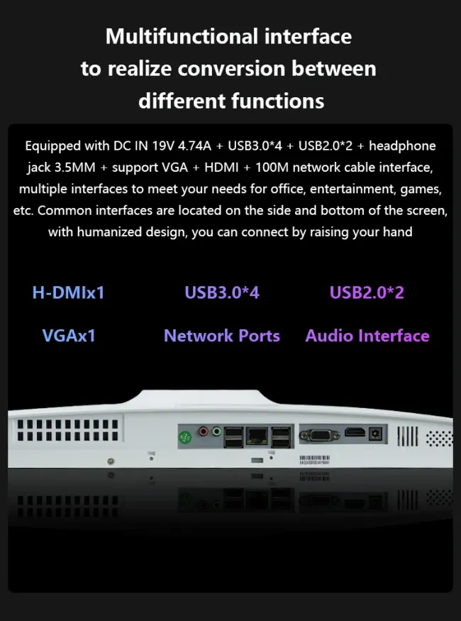 2025 Brand New 24inch in-Tel Processors Core I7 I9 Gamer OEM All in One Gaming PC Computers Desktop Computer for Student Company
