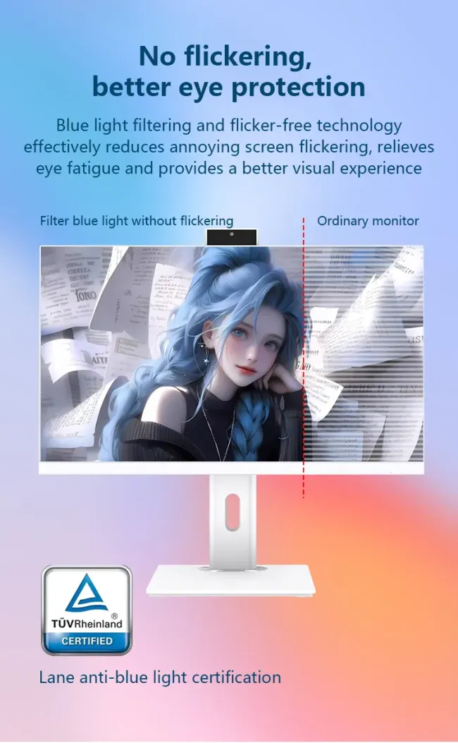 OEM All in One Desktop Computer with 23.8&prime;&prime; 27&prime;&prime; LCD Display Windows Core I5 I7 Deaktop PC