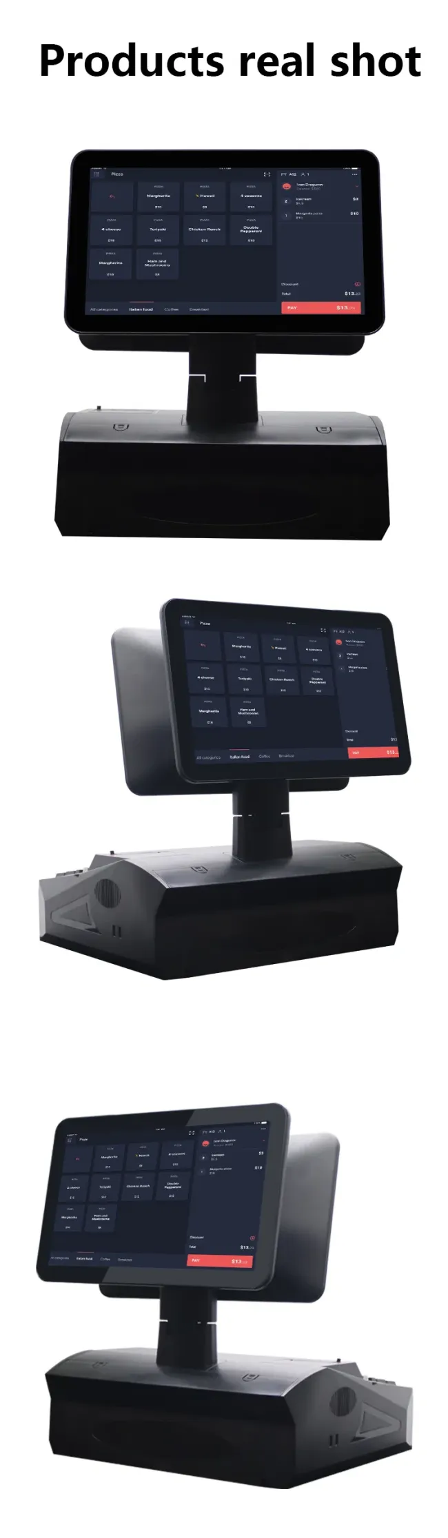 Latest Design 15.6 Inch Win 10/11/Linux/Android Point of Sales Systems Payment Cashier POS System Cash Register All in One POS