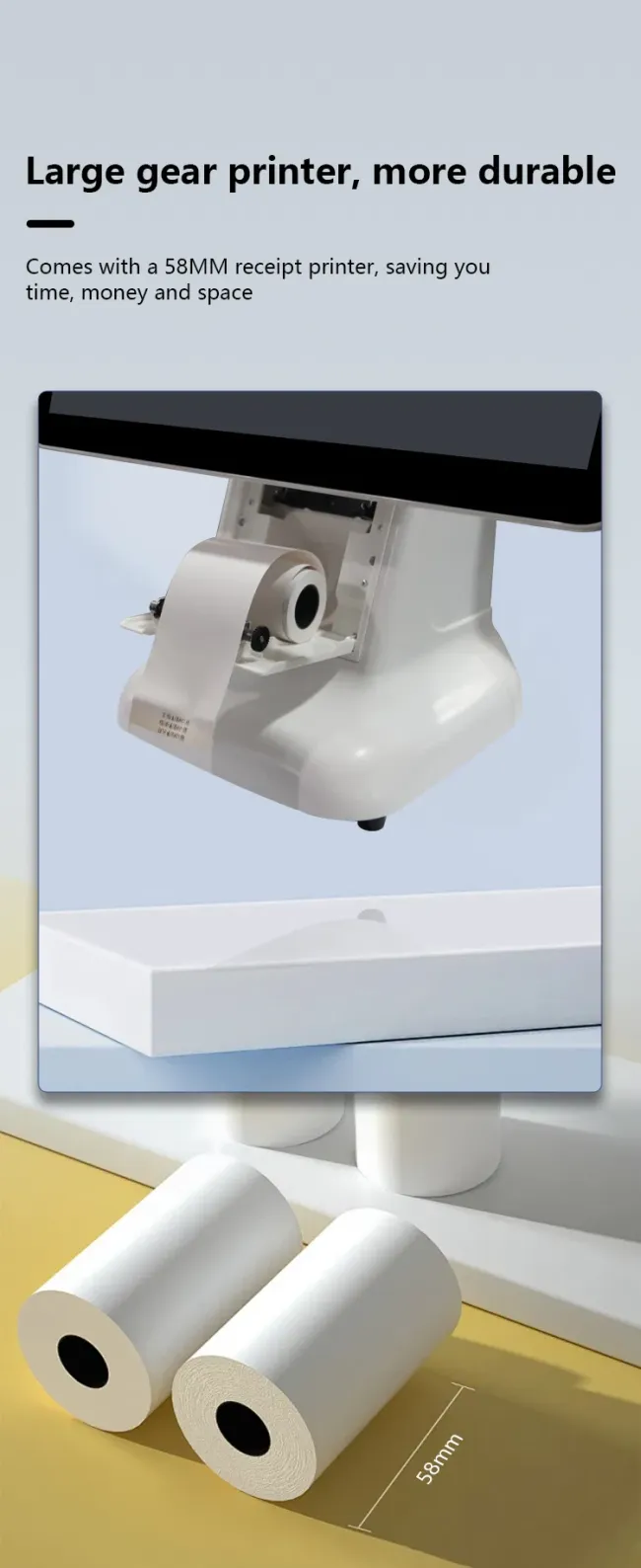 Hot Selling 15.6 Inch All in One POS Systemterminal Dual Touch Screen Win Dows Cash Register for Coffee &amp; Retail Shop