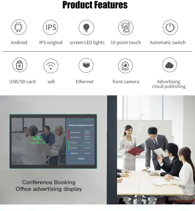 15.6 Inch Intelligent Wall Mounted Automation Tablet IPS Control Panel Rk3566 Touch Screen Tablet All-in-One Smart Home Device