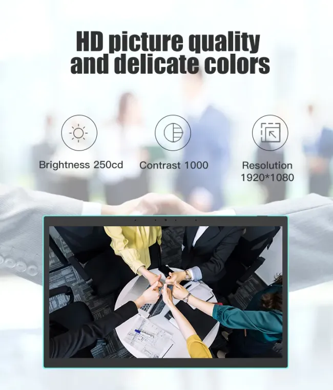 15.6 Inch Intelligent Wall Mounted Automation Tablet IPS Control Panel Rk3566 Touch Screen Tablet All-in-One Smart Home Device