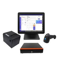 China 15.6 17 Inch POS System Touch Screen Cash Register Billing Software 80 Thermal Printer Hardware Barcode Scanner All in One POS Machine Point of Sale Terminal for sale