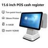 Quality Hot Selling 15.6 Inch All in One POS Systemterminal Dual Touch Screen Win Dows for sale