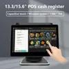 Quality Foldable 15.6 Inch Dual Touch Screen POS System Terminal Win Dows Cash Register for sale