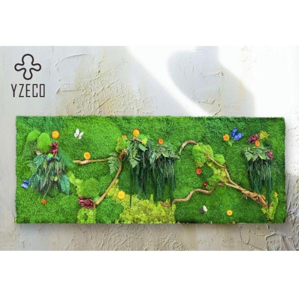 Quality Customized Colors Stabilized Natural Preserved Moss Panel for Office Decoration for sale