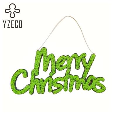 China Customization Natural Decor Preserved Moss Wall Logo Sign Minimalist Design for sale