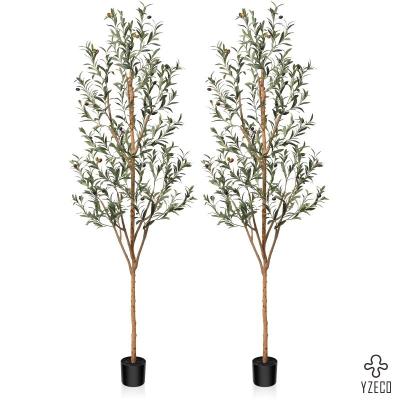 China Customized 56ft Artificial Plants Faux Bonsai Olive Tree for Garden Easy Maintenance for sale