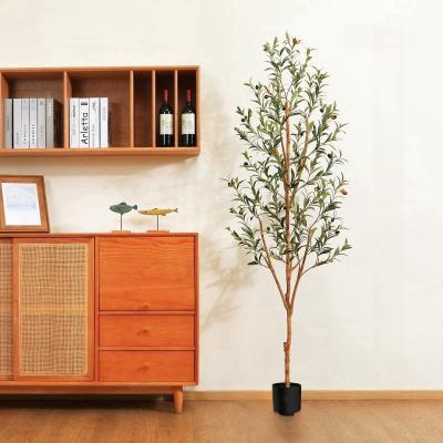 China Customized 56ft Artificial Plants Faux Bonsai Olive Tree for Garden Easy Maintenance for sale