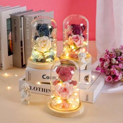 Cina Disegni personalizzati Acceptabile Copertura in vetro Cassa regalo di fiori per San Valentino in vendita