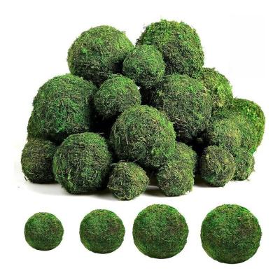 Cina Logo personalizzato accettato pianta artificiale Green Foam Moss Ball per ornamento giardino in vendita