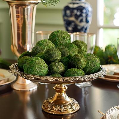 Cina Logo personalizzato accettato pianta artificiale Green Foam Moss Ball per ornamento giardino in vendita