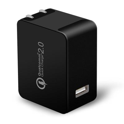 China QC2.0 PD series 18W USB-A portable travel phone charger for sale