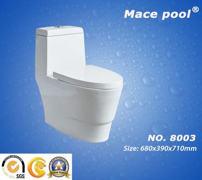 China Super Siphonic Ceramic Wc One-Piece Toilet for Bathroom Accessories  (8003) for sale