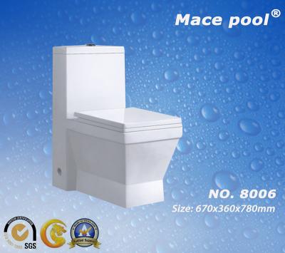 China Normal Style Ceramic Toilet One-Piece Water Closet  (8006) for sale
