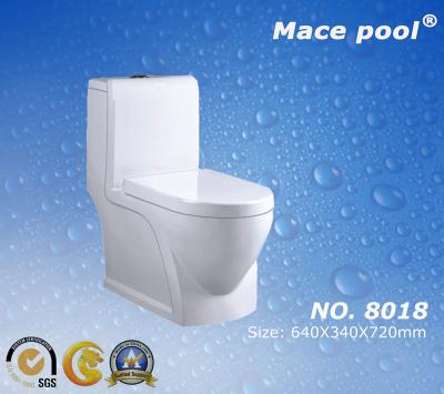China Super Siphonic Flushing S-Trap One Piece Toilet  (8018) for sale