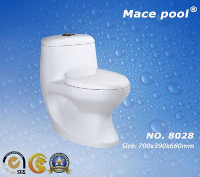 China Competitive Lavatory Washdown One-Piece Closet Ceramic Toilets (8028) for sale