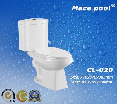 China Bathroom Sanitary Ware Two Piece Toilets Ceramic Water Closet (CL-020) for sale