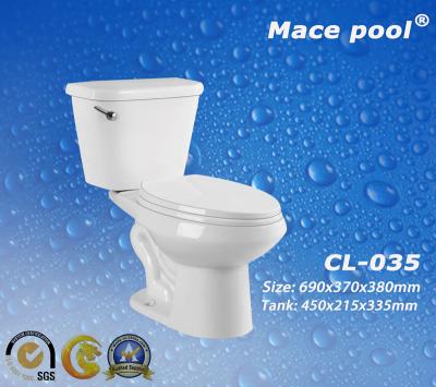 China Two-Piece Type Ceramic Toilets Water Closets (CL-035) for sale
