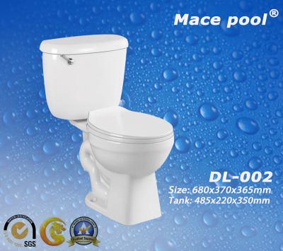 China Ceramic Sanitary Ware Siphonic Two Piece Toilets Wc (DL-002) for sale