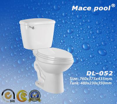 China Popular Ceramic Two-Piece Toilets for Bathroom (DL-052) for sale