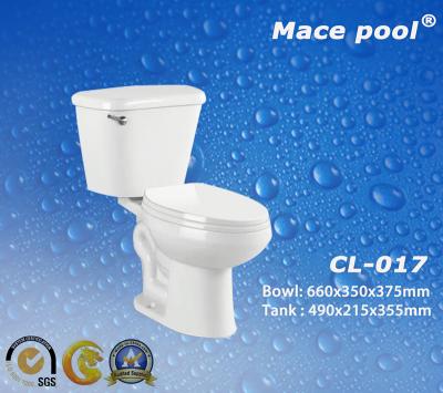 China Cheap Sanitary Wares Two-Piece Toilets for Bathroom (CL-017) for sale