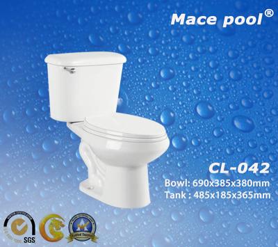 China S-Trap Two-Piece Toilets Water Closet for Bathroom (CL-042) for sale