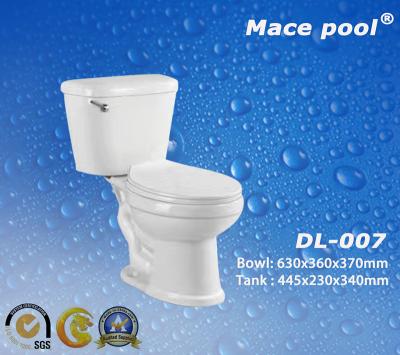 China Sanitary Wares Ceramic Water Closet Two-Piece Toilets (DL-007) for sale