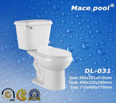 China Bathroom Sanitary Wares Two Pieces Toilets Water Closet (DL-031) for sale