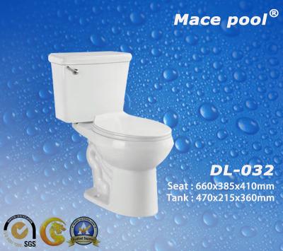 China Bathroom Accessories Ceramic Water Closet Two Pieces Style (DL-032) for sale