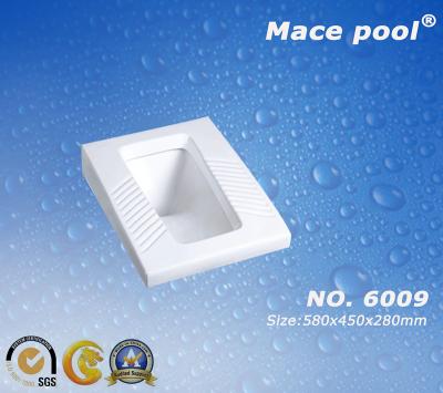 China Sqaure Ceramic Squatting Pan WC for Bathroom (6009) for sale