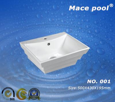 China Above Counter Mounting Ceramic Art Basin for Hand Washing (001) for sale
