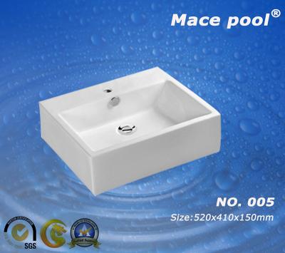China Square Popular Bathroom Sanitary Ware Art Basin Wash Basin for Hand Wash (005) for sale