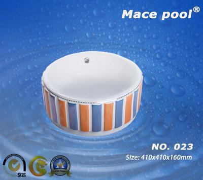 China Sanitary Wares Colors Ceramic Basin for Bathroom Hand Wash (023) for sale