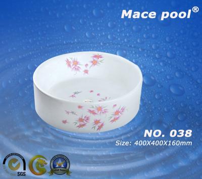 China Competitive Normal Round Type Wash Basin Art Sink for Bathroom Sanitary Wares(038-1) for sale