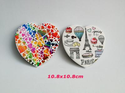 China Heart Style Ceramic Cup Coaster Ceramic Coaster for Cup Placemat for sale