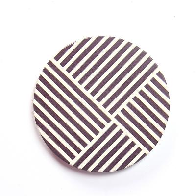 China Water Absorbent Ceramic Coaster,  ceramic coaster with cork back for sale