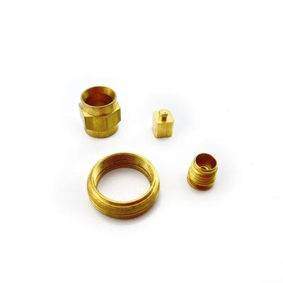 Cina Ningbo Fornire direttamente parte di lavorazione CNC di rame personalizzata con tolleranza /-0,05 mm in vendita