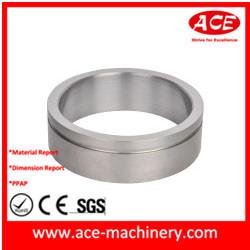 Cina Tolleranza /-0,05 mm Lavorazione CNC di parti di anelli di fissaggio metallici per componenti industriali in vendita