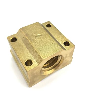 China Tolerantie /-0,05 mm CNC-bewerking Fitting Block Fitting Block door koper/koper Te koop