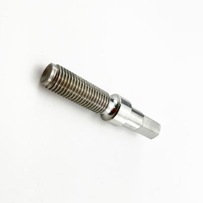 China Metalenverwerkingsmachineonderdelen op maat, CNC-bewerkte precieze enkeldraadstaaf Te koop