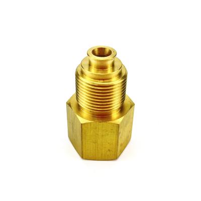 China Op maat gemaakte Messingoplossing Bloeding Nipple Precision CNC-bewerking voor op maat gemaakte projecten Te koop