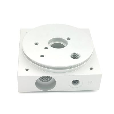 China Hydraulisch stroomsysteem van aluminium Hydraulische oliecircuitblok met tolerantie /-0,005 mm Te koop