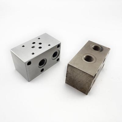 China RoHS-gecertificeerde aluminiumhydraulische meervoudige stationsklepblok met tolerantie van /-0,005 mm Te koop