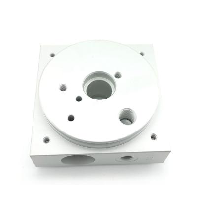 China Custom Precision CNC Bewerkte Aluminium Hydraulische Cartridge Valves Block Op Bestelling Te koop
