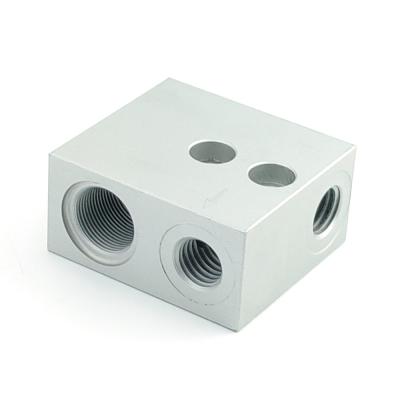 China RoHs Stainless Steel Customized CNC Milling Hydraulic Manifold Valve Blocks by Ningbo for sale